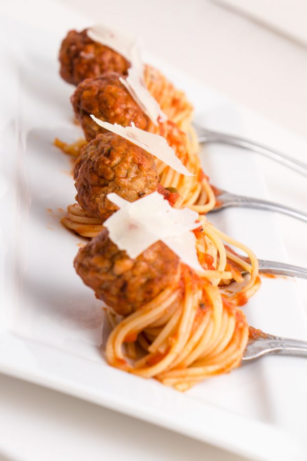 Spaghetti and Meatball Appetizer - Devour Dinner