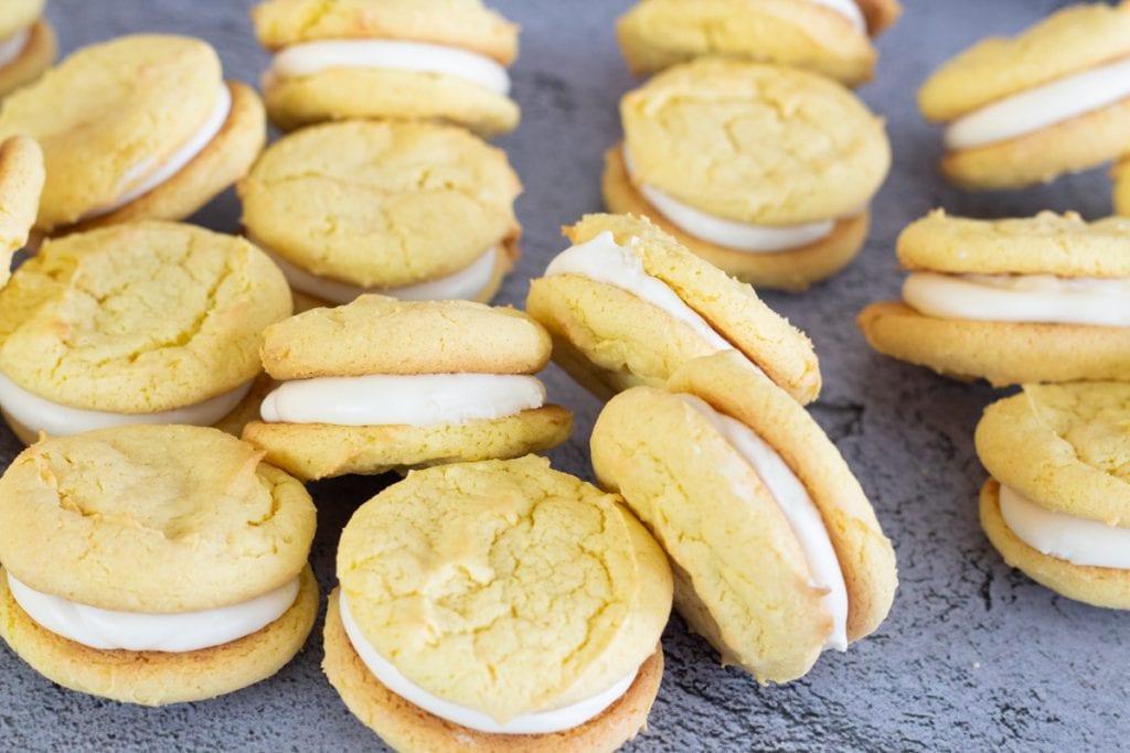 Easy Golden Oreo Cookies made with Yellow Cake Mix - Devour Dinner
