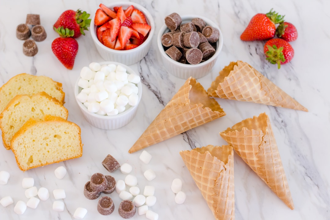 Easy Campfire Cones a Fruit Waffle Cones Dessert - Devour Dinner