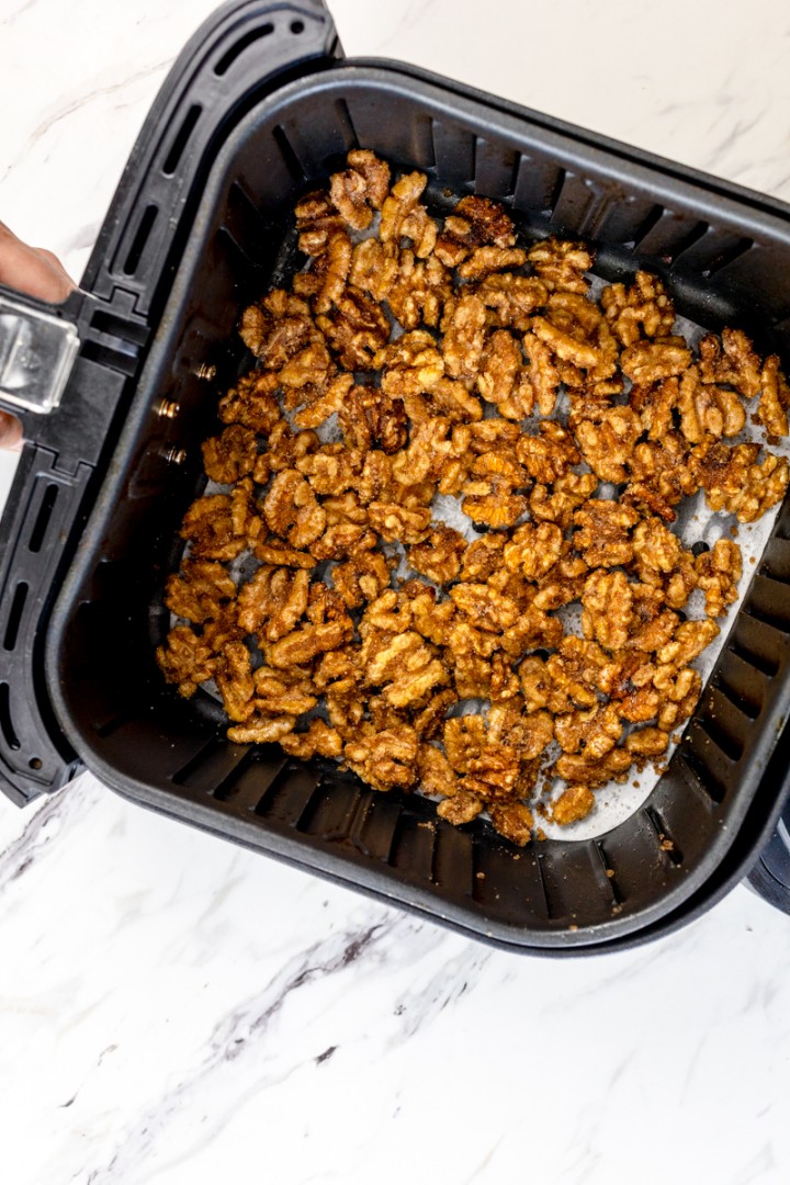 Air Fryer Candied Walnuts - Devour Dinner